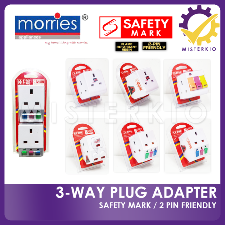 3-Way adaptor for Home, HDB and Workplace, Electrical Plug, Electrical ...