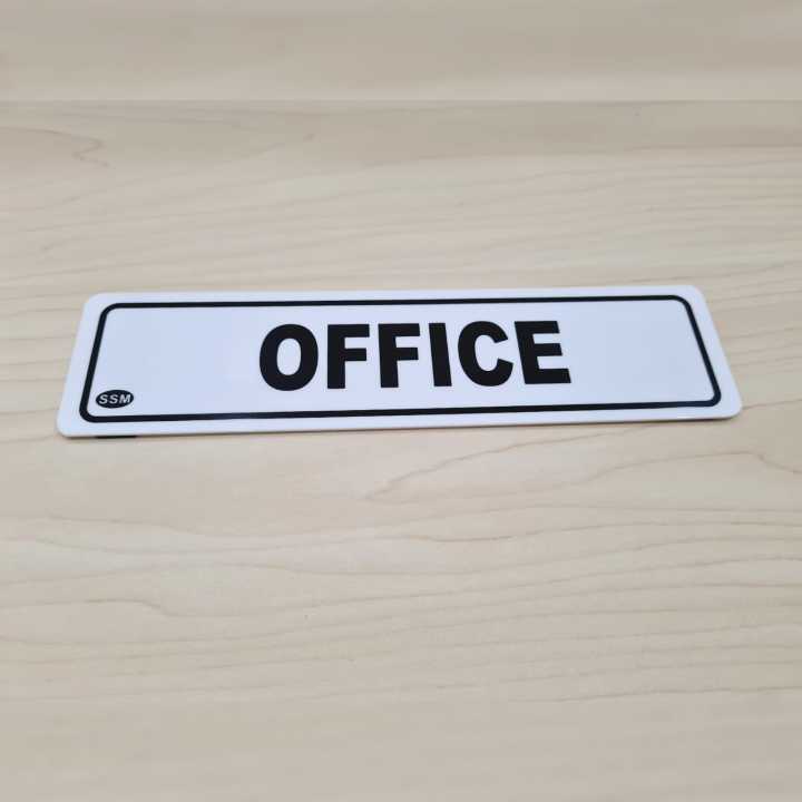 Sign Label Akrilik KECIL OFFICE | Lazada Indonesia