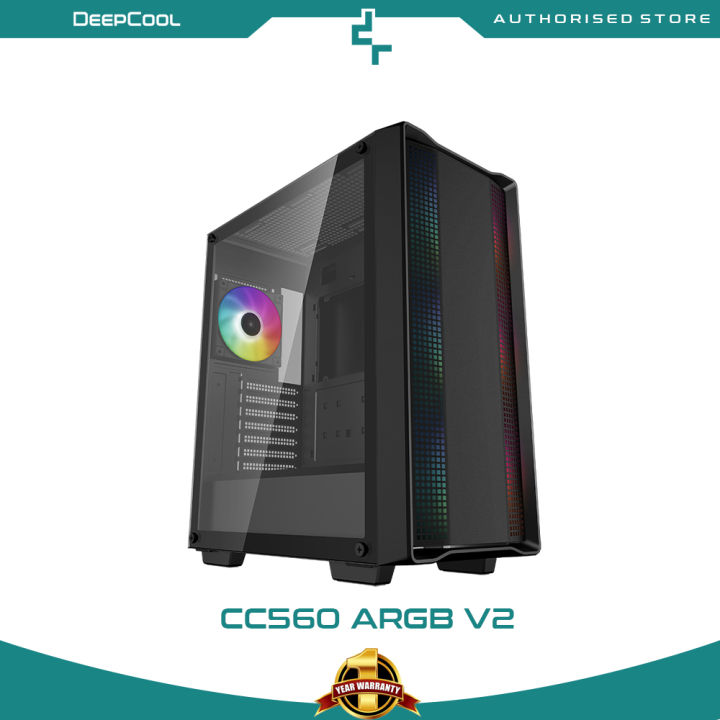 DEEPCOOL CC560 ARGB V2 Mid-Tower Case (R-CC560-BKTAA4-G-2) | Lazada PH