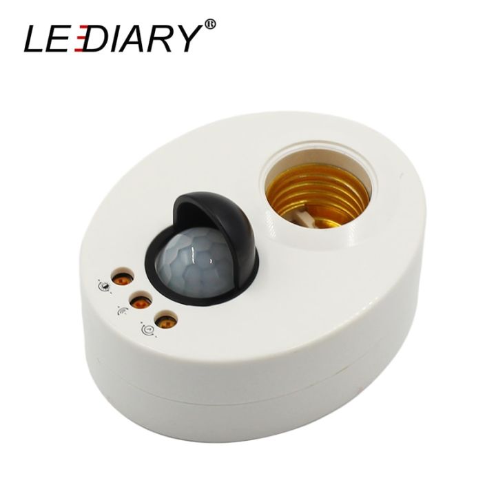 E27 110-250V Lamp Holder With Infrared IR Sensor 10M Time Sensing Range ...