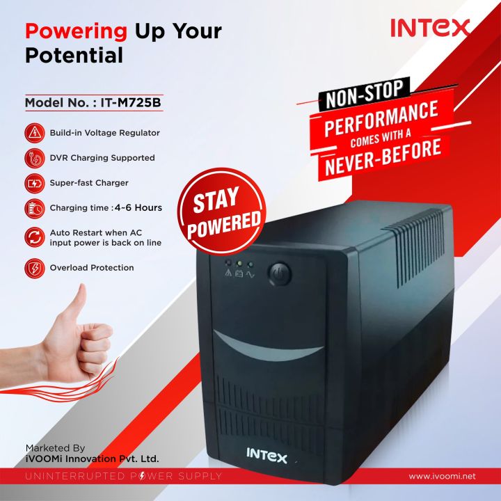 Intex 650va UPS IT-M726B 390w | Lazada PH