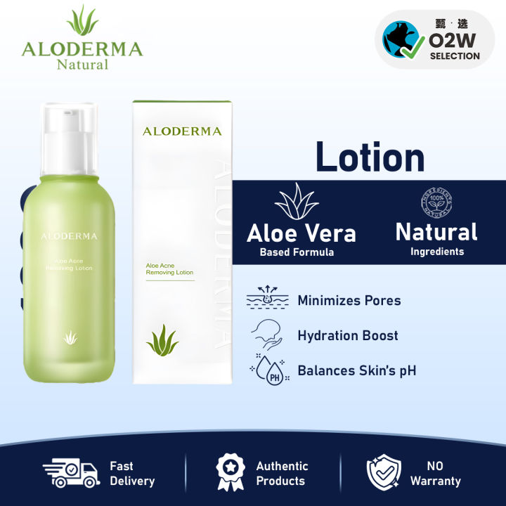 ALODERMA Aloe Acne Removing Lotion 100g : Fast Absorption, Hydrating ...