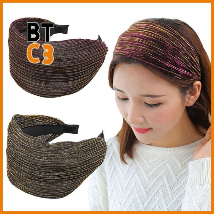 BTC3 ผู้หญิงผู้หญิงผู้หญิง แถบคาดศีรษะ ความกว้างกว้าง หวานหวานแหววว ที่คาดผมลูกไม้ แฟชั่นสำหรับ ...
