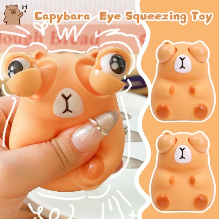 New Capybara Eye Popping Squeeze Toy Fidget Toys Vinyl Capybara Shape ...