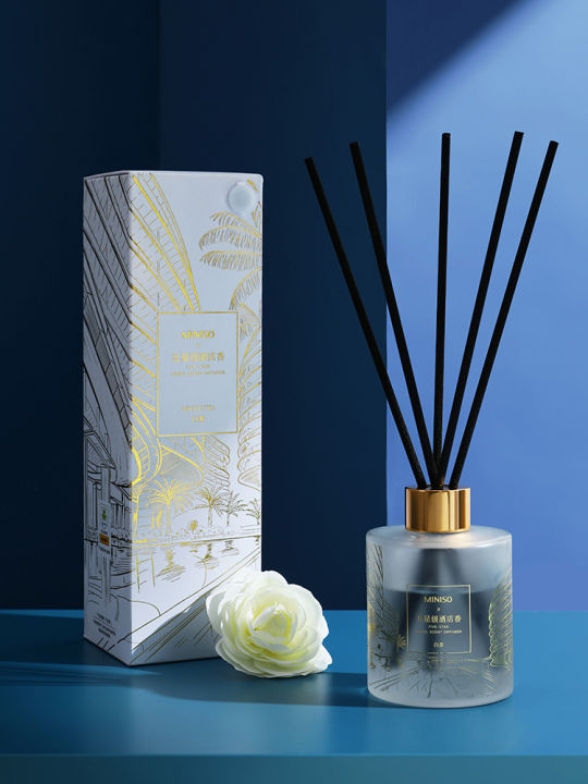 Miniso Famous Five-star Hotel Fragrance reed diffuser White Tea Peach ...