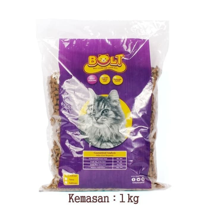 Makanan Kucing Cat Food Bolt Ikan - Kemasan 1 Kg | Lazada Indonesia