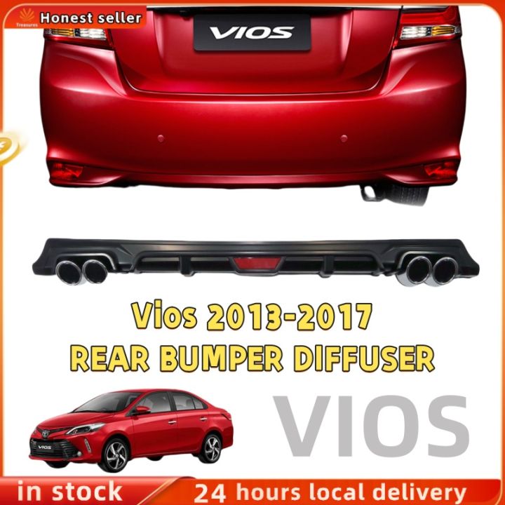 Toyota Vios 2013-2018 3RD GEN SUPERMAN Rear Bumper Lip Diffuser (Matte ...