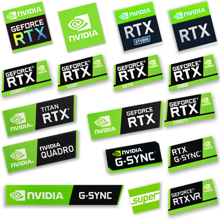 Legend Graphics Card Sticker RTX 2080Ti 2070 2060 TITAN VR GTX 1650 ...