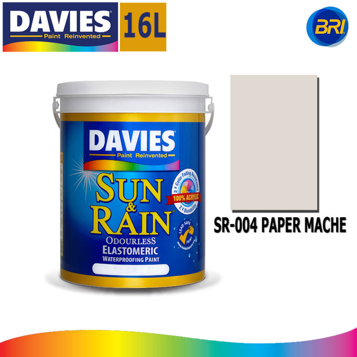 DAVIES Odourless Elastomeric Waterproofing Paint Paper Mache SR-004 ...