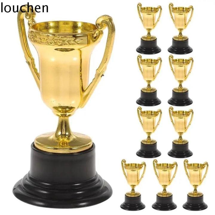 LOUCHEN 5Pcs ถ้วยเล็กๆ ถ้วยรางวัลรางวัลพลาสติก รางวัลกีฬา ถ้วยรางวัล ...