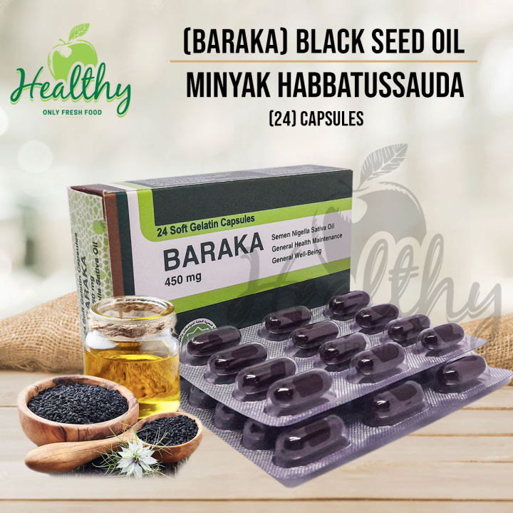Baraka Habbatus Sauda Soft Gel Black Seed Capsule | Alfirdous | Makanan ...