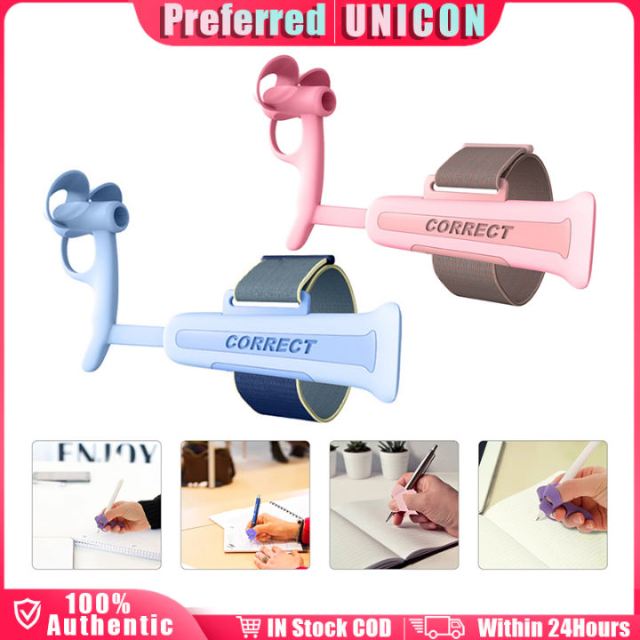 2 in1 Pencil Grip Trainer for Kids 5 Finger Anti-Hook Wrist Posture ...