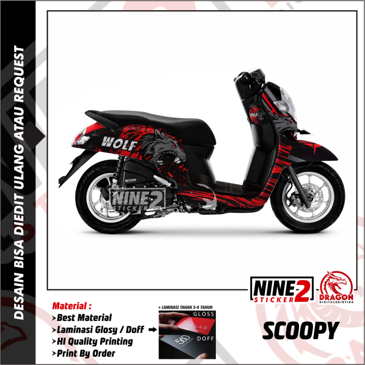 STICKER SCOOPY NEW DECAL SCOOPY NEW STRIPING SCOOPY NEW FULL BODY ...