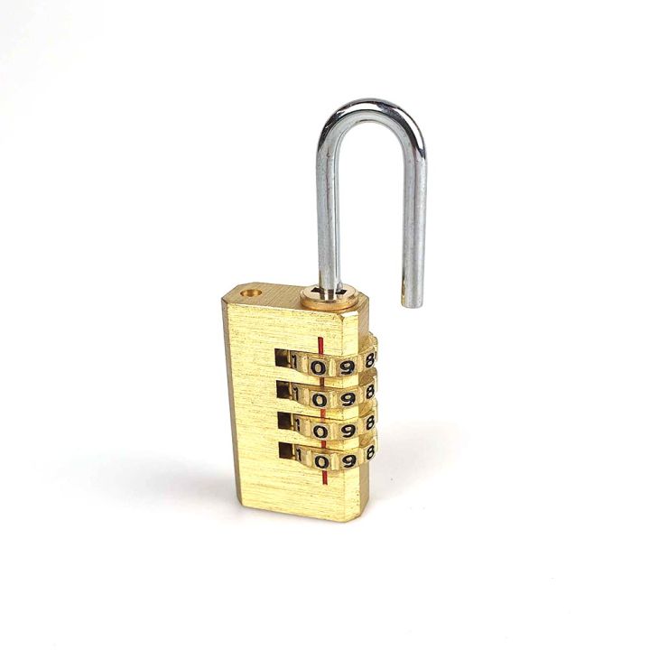 Gembok Koper Kunci Kombinasi 4 Angka Material Tembaga dan Stainless ...