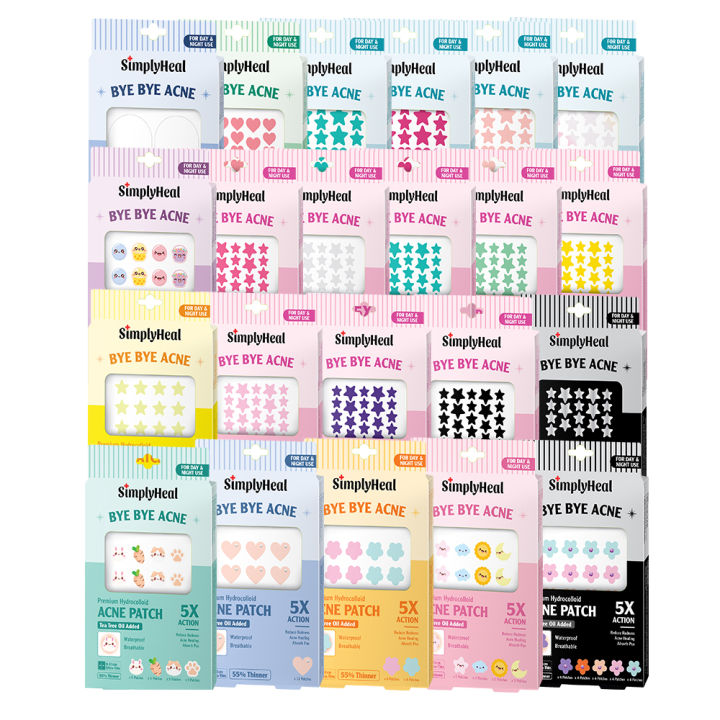 SimplyHeal Day & Night Premium Hydrocolloid Acne Patch | Lazada
