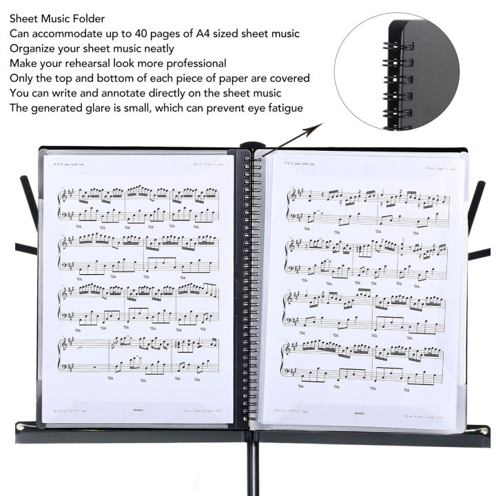 A4 Sheet Music Folder Sheet Blank Sheet Music Composition Manuscript ...