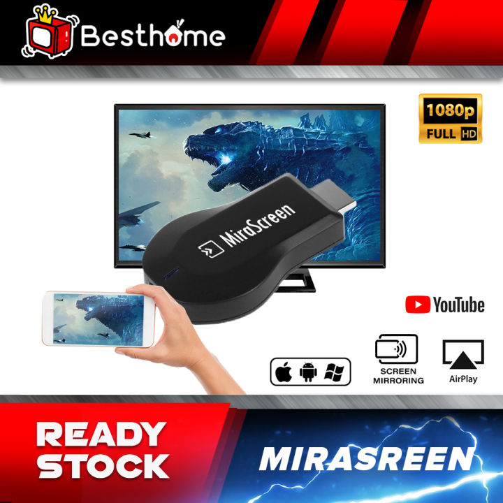 Ready Stock Mirascreen WIFI Donggle Anycast Miracast Chromecast For ...