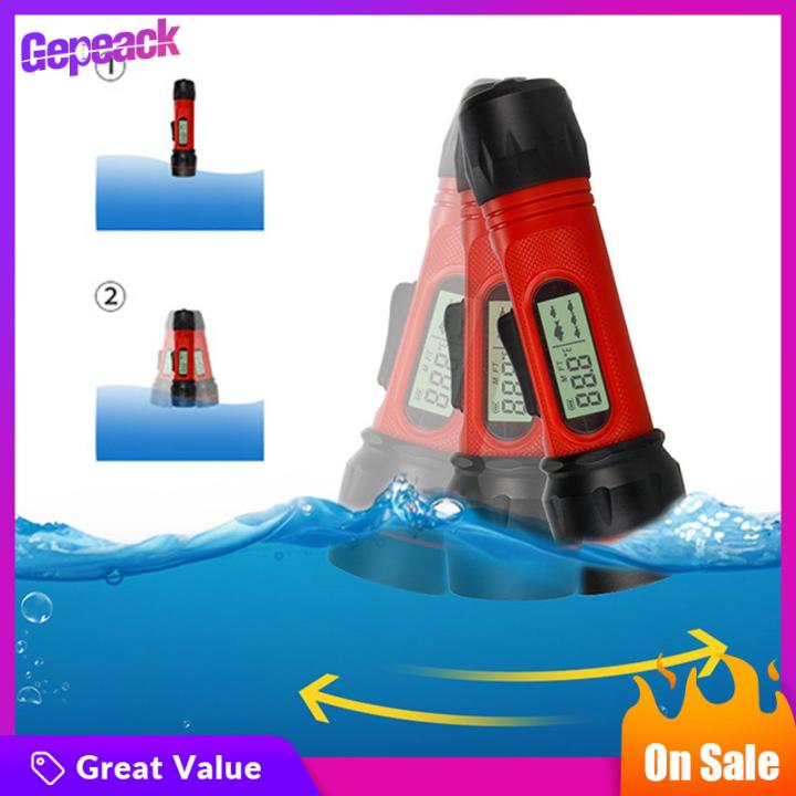 Gepeack Fish Depth Finder Ice Fish Finder Fish Detector Device for Sea ...