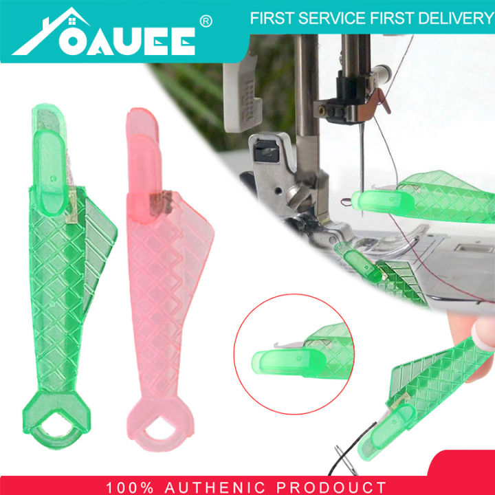 Mini Sewing Machine Needle Threader With Hook Plastic Needle Insertion ...