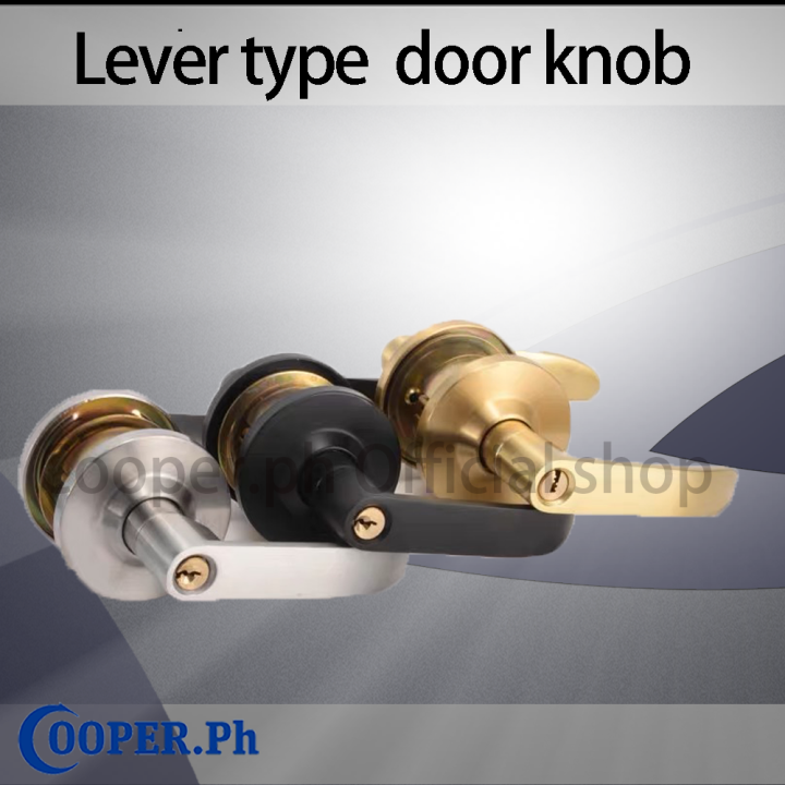 Cooper.ph door knob lockset lever type color black Lockset Door Knob ...