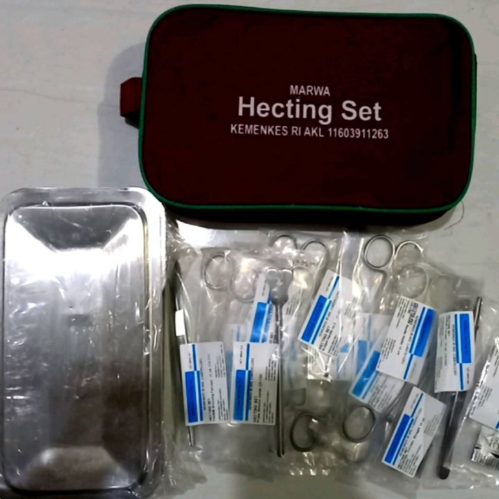 Hecting Set Hekting Praktikum Mahasiswa Set Alat Hecting Set + Bag ...