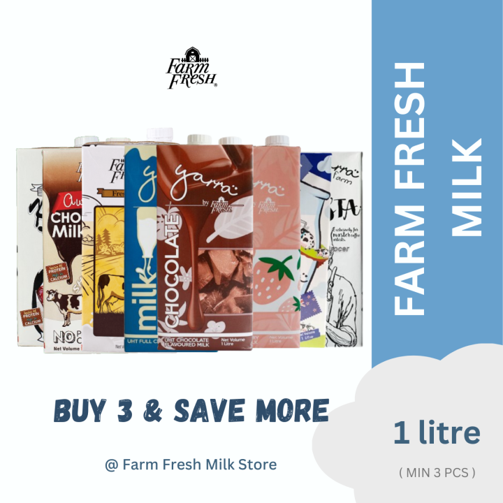 [MIN PURCHASE 3 PCS] UHT FARM FRESH 1L YARRA FRESH MILK CHOCOLATE MILK ...