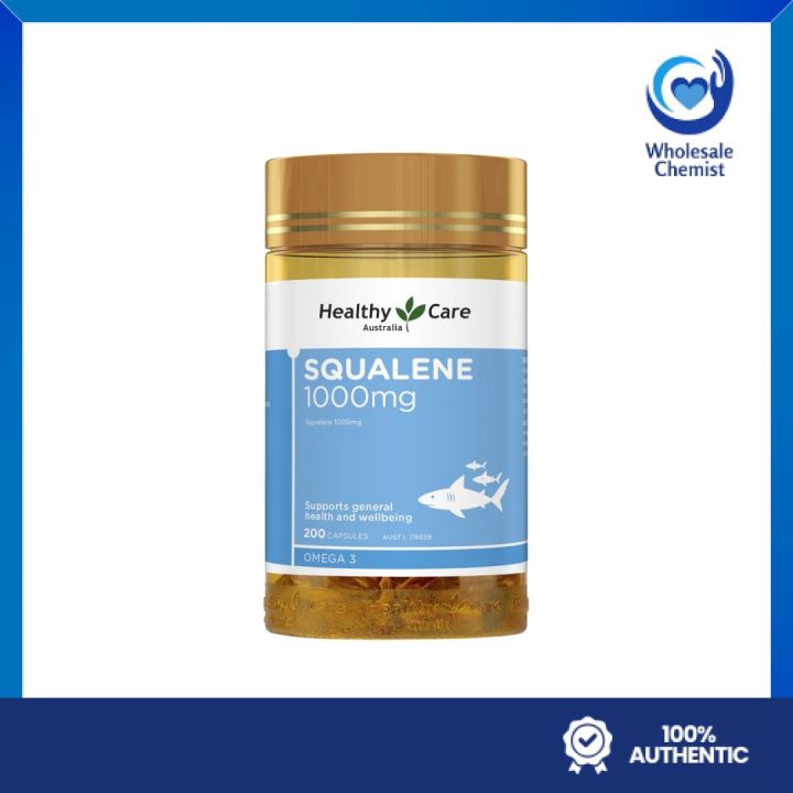 Healthy Care Squalene 1000mg - 200 Capsules | Lazada