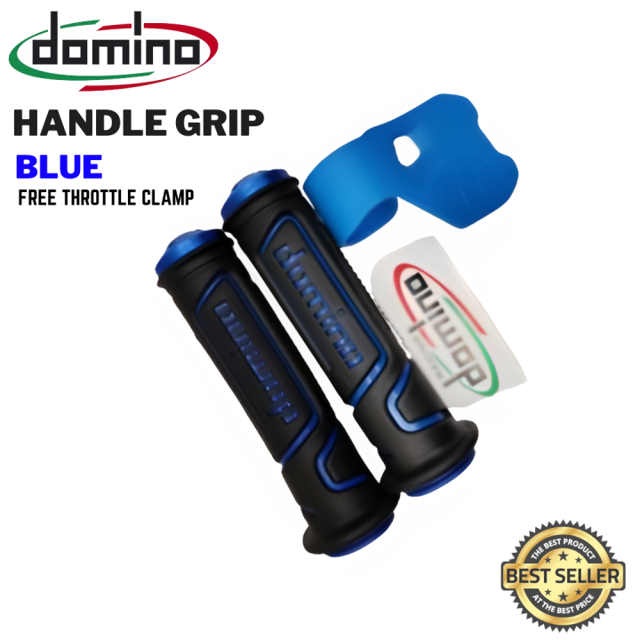Kawasaki Barako | UNIVERSAL DOMINO HANDLE GRIP BLUE STEEL | Lazada PH
