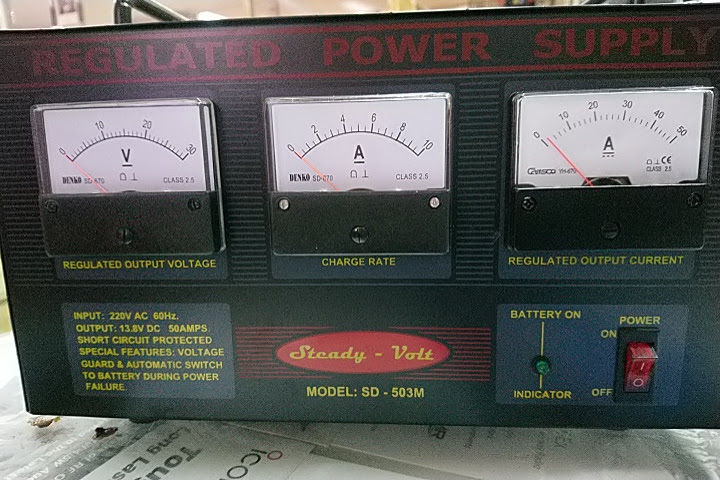 Steady Volt SD-503M 50 amps Regulated Power Supply 13.8V for Repeater ...