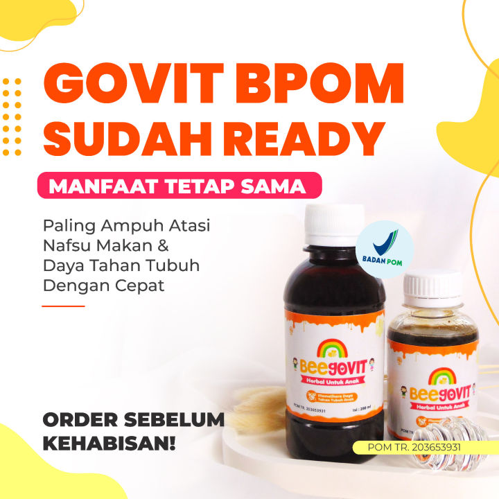 Vitamin Daya Tahan Tubuh Anak Herbal GOVIT -200ml | Lazada Indonesia