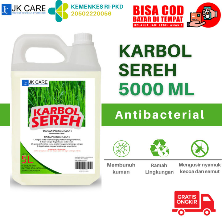 Karbol Sereh Pembersih Lantai 5 Liter | JK CARE | Lazada Indonesia