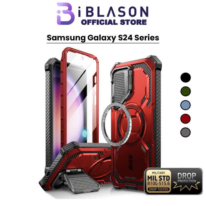 i-Blason Armorbox Mag Case Samsung Galaxy S24/S24 Plus/S24 Ultra 4G Full Body Cover Design Phone ...
