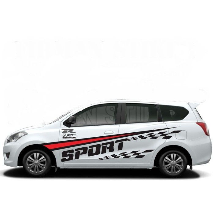 Stiker mobil go datsun stiker variasi body mobil stiker datsun stiker ...