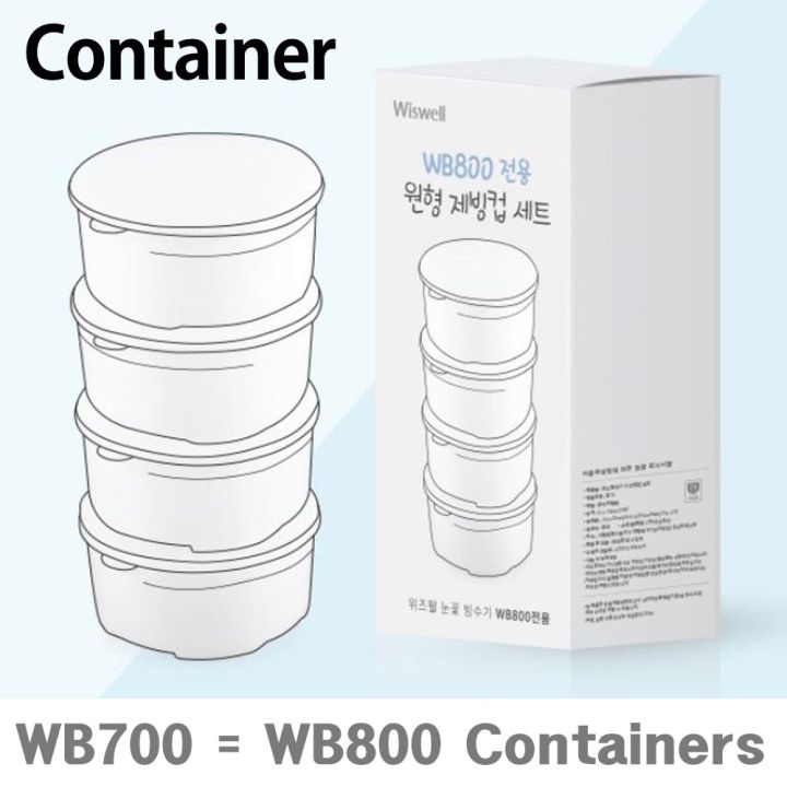 Wiswell ถ้วยกล่องใส่น้ำแข็งพิเศษสำหรับเครื่องโกนหนวด WB-700 WB-800 ...