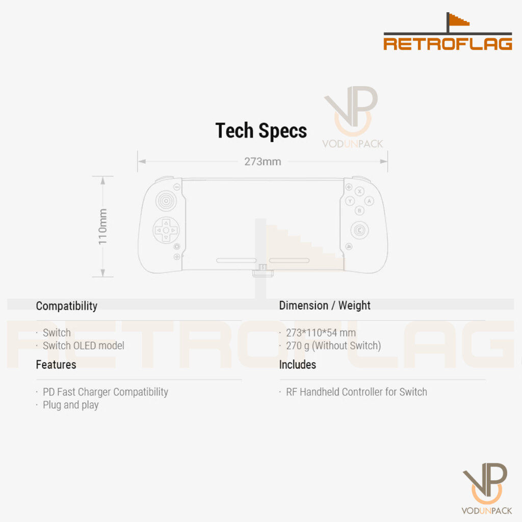 [RETROFLAG🚩] JOY Handheld Controller สำหรับ Nintendo Switch Oled Hall ...
