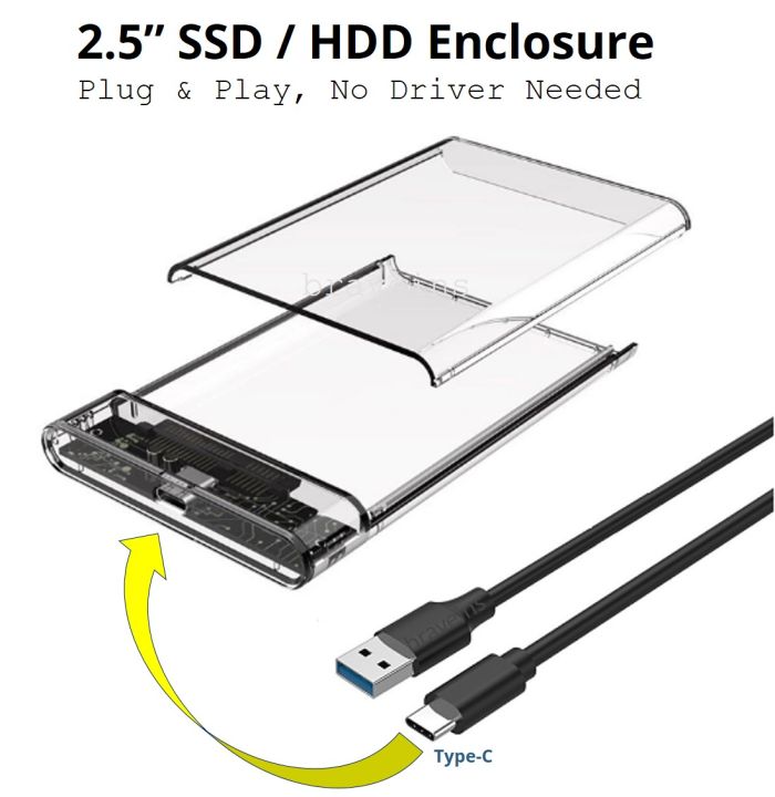 USB 3.1 Type-C SSD Enclosure - A High-Speed 5Gbps Device for 2.5-inch ...