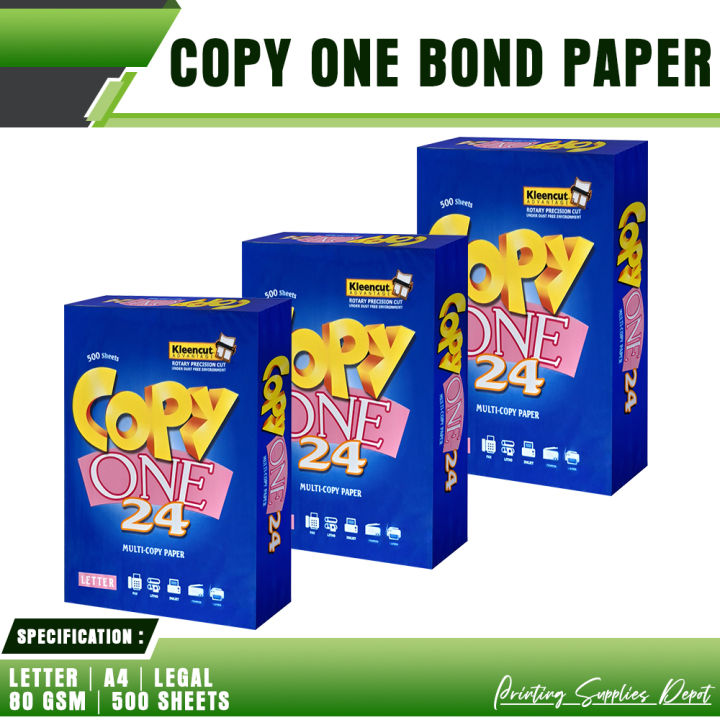 PSD - 80gsm Copy One Bond Paper Ultra White Copy Paper Short/A4/Long ...