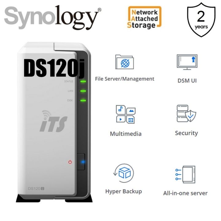 Synology DiskStation 1-Bay NAS Home Cloud Storage (DS120j / DS124) | Lazada