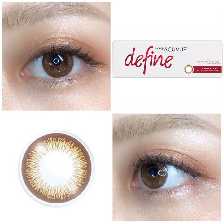 1-DAY ACUVUE® DEFINE™สี Radiant Chic แบ่งขายเป็นคู่ | Lazada.co.th