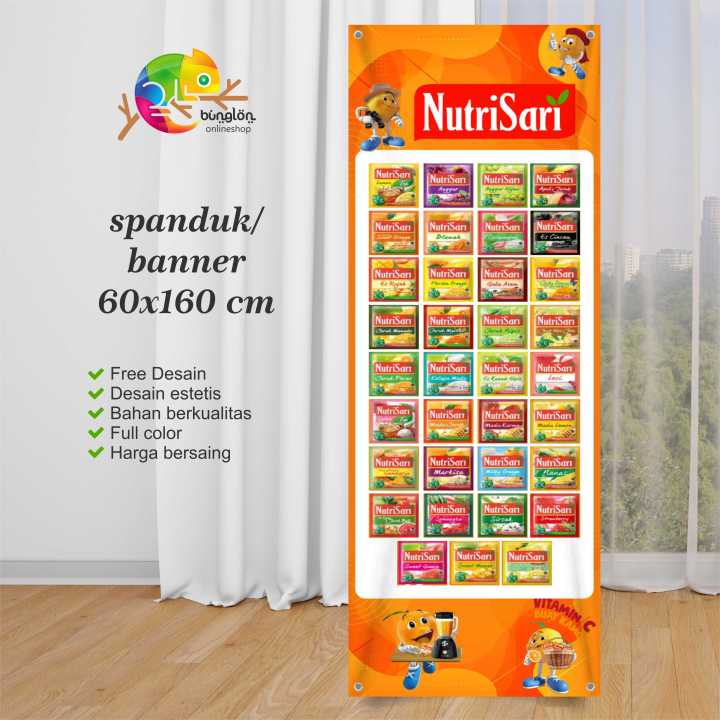 Spanduk Banner 60x160 Nutrisari Varian Rasa Custom | Lazada Indonesia