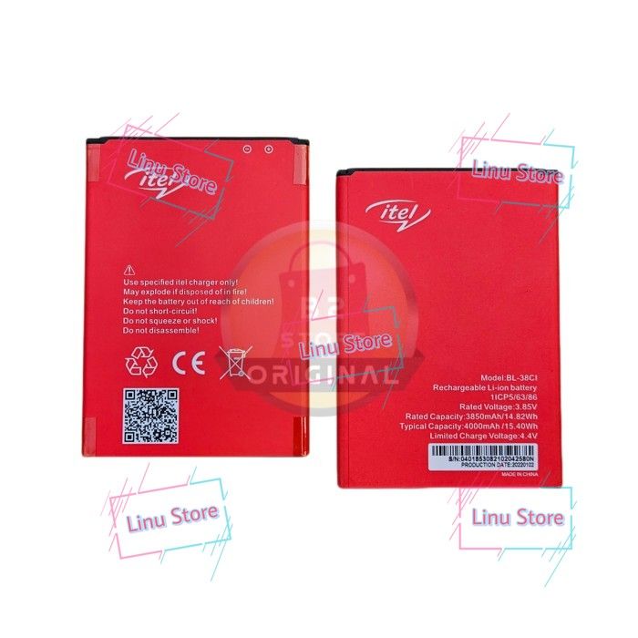 BATRE BATERAI BATTERY BL-38CI FOR ITEL A49 A661L - A27 A551L ORIGINAL ...