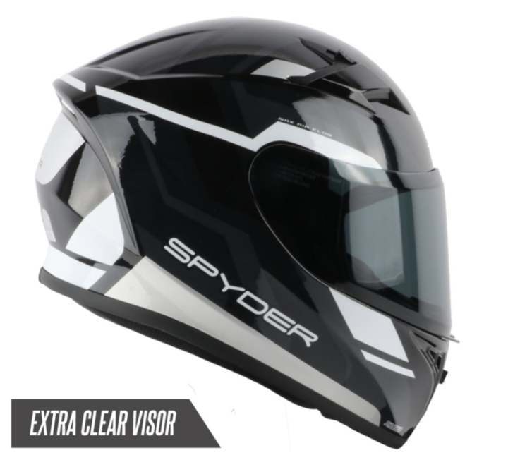 Spyder Phoenix 2.0 Full Face Helmet Series 6 (With graphics Free Clear ...