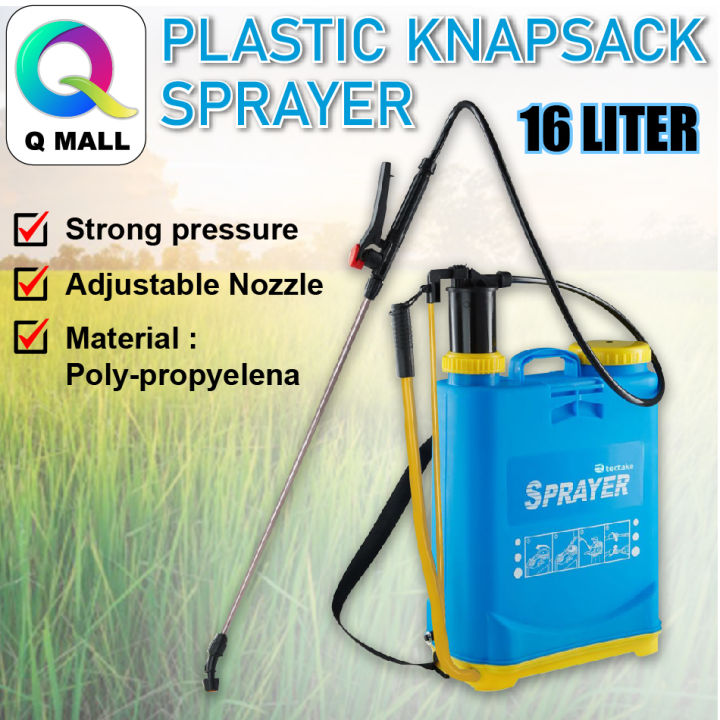 Q MALL YC 16L PLASTIC KNAPSACK SPRAYER Manual Portable Pressure Spray ...