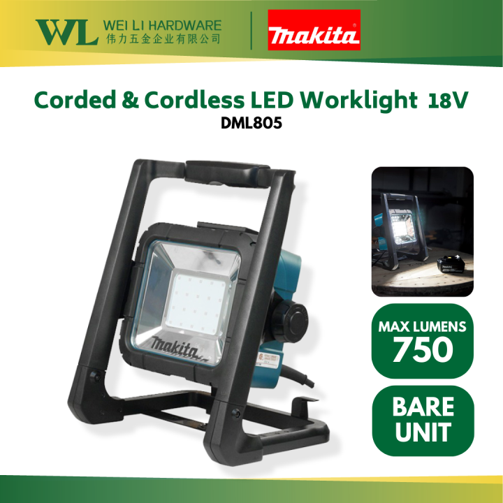 MAKITA DML805 Corded & Cordless LED Worklight / led flash light / led ...