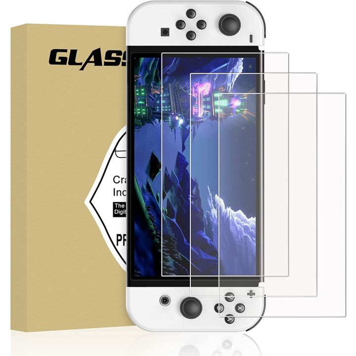 3PCS Nintendo Switch OLED Screen Protector Tempered Glass for Switch ...