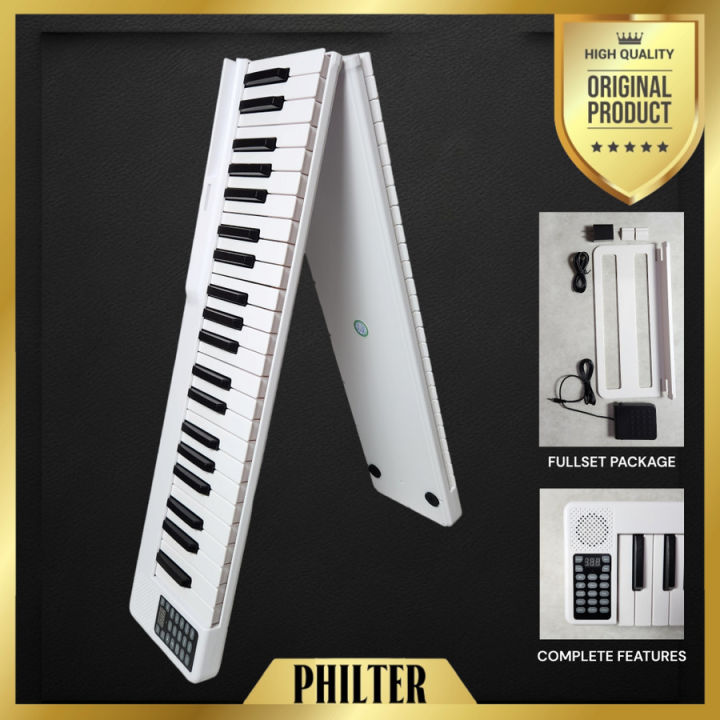Keyboard Piano Portable Lipat Foldable 88 Keys Premium High Quality ...