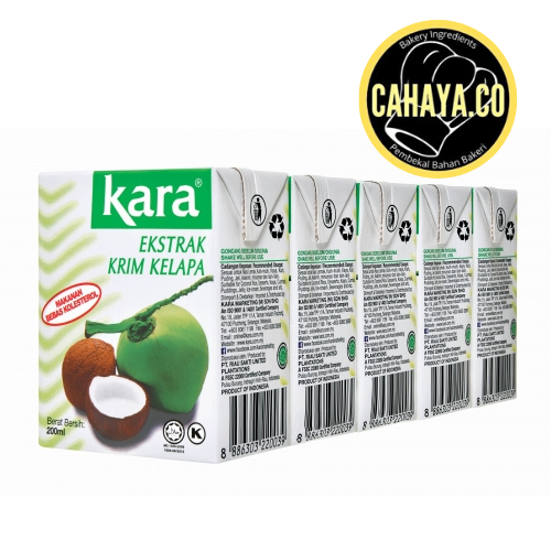 Kara Coconut Milk ,Coconut Cream Extract/ Ekstrak Krim Kelapa 200ml ...
