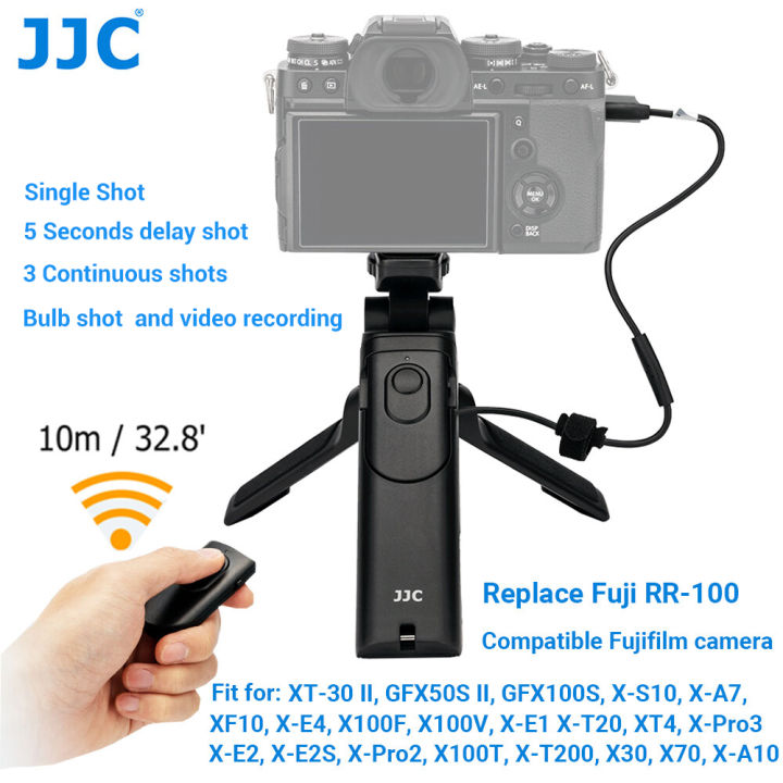 JJC RR-100 Shooting Grip with Wireless Remote Control for Fuji Fujifilm X100V X100VI X100F X-M5 ...