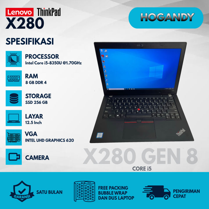 PROMO LAPTOP LENOVO THINKPAD X280 CORE I5 RAM8GB SSD256GB | Lazada ...