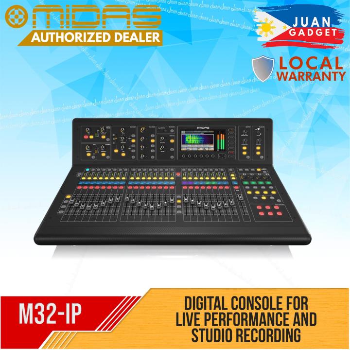 Midas M32-IP Digital Console for Live Performance and Studio Recording ...